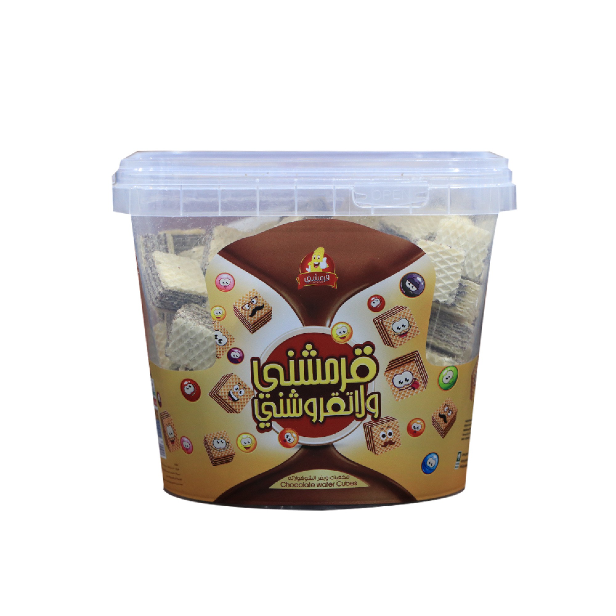 Wafer cubes crispy chocolate