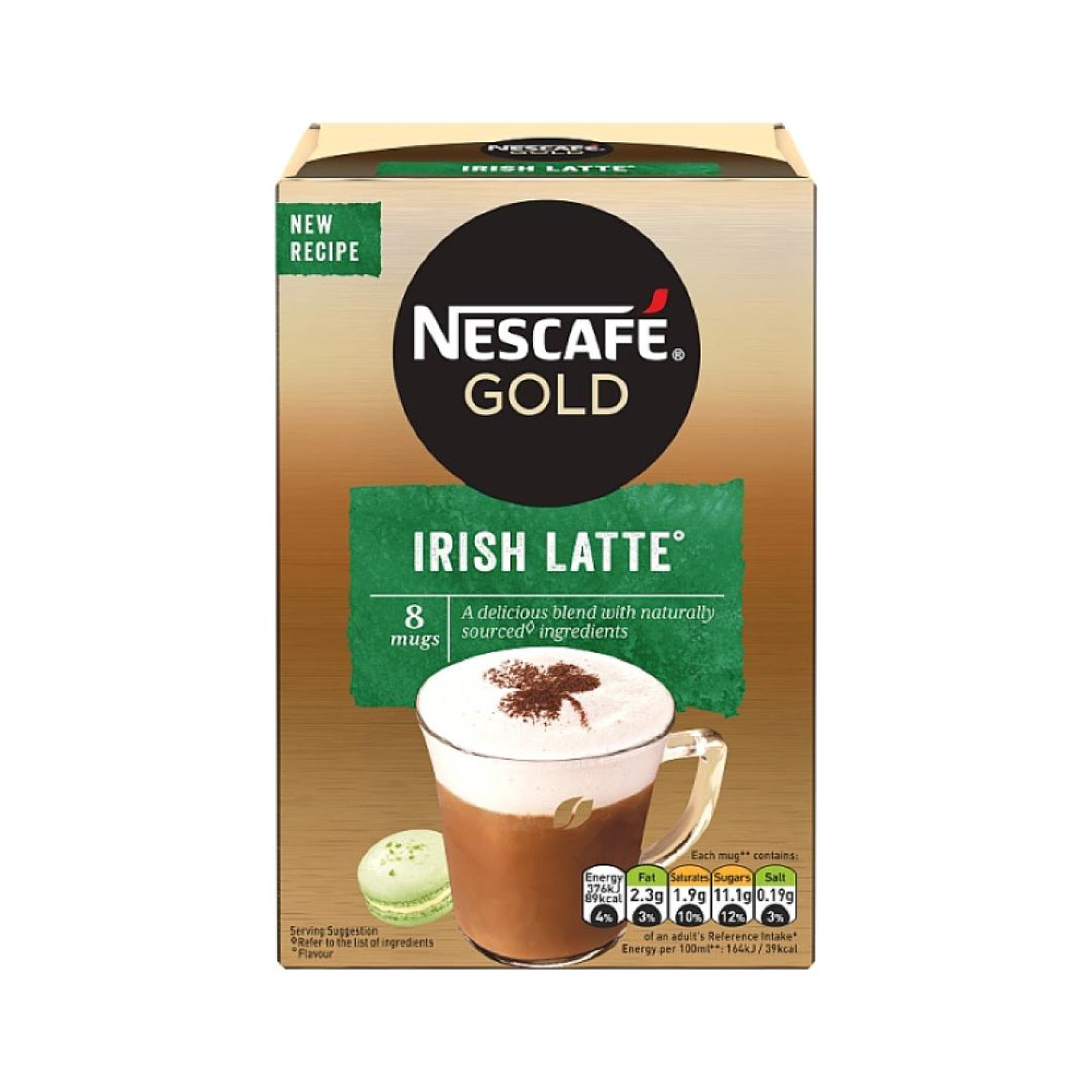 Nescafe Gold Irish Latte - Irish Flavor - 8 Bags