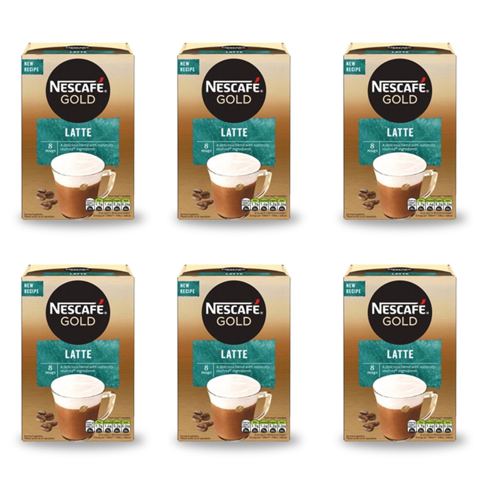 Nescafe Gold Latte Carton - 8 Bags ( 6 Pieces )