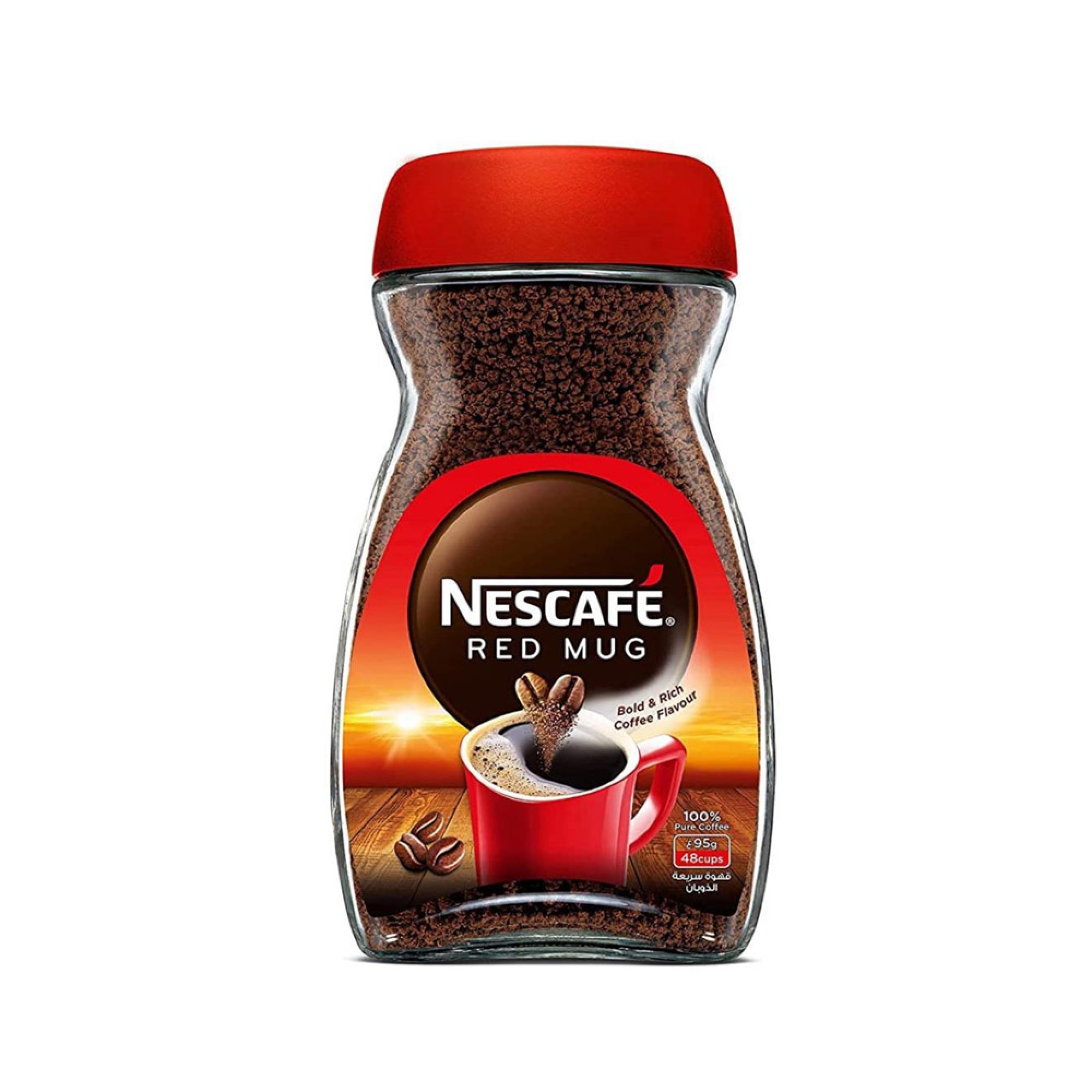 Nescafe Red Mug Instant Coffee, 95g, Brown Nescafe Red Mug Instant Coffee, 95g, Brown