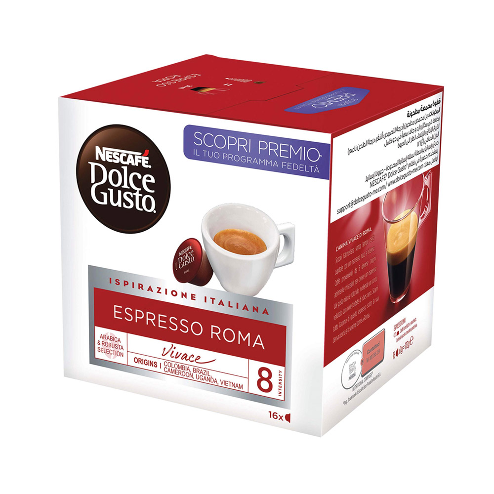 Dolce Nescafe Espresso Roma Coffee Capsules